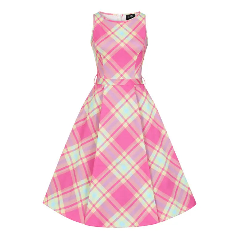 Lady Vintage Kleid Hepburn Bubblegum — Rockabilly Fashion Gheena GmbH