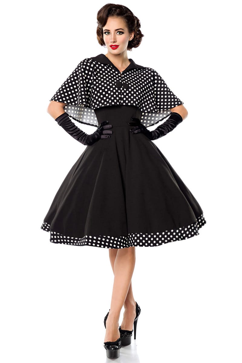 Belsira Kleid Donna mit Cape — Rockabilly Fashion Gheena GmbH