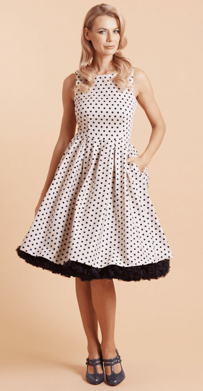 Dolly and Dotty Kleid Annie Sand Dots — Rockabilly Fashion Gheena GmbH