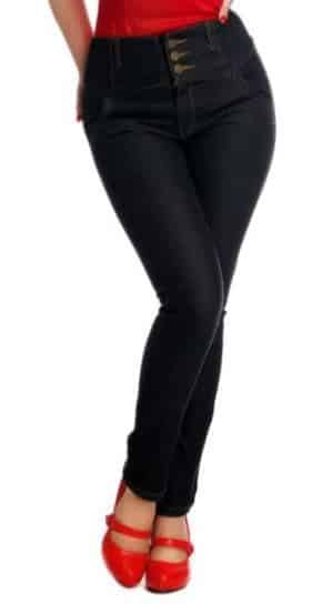 Collectif Jeans Kate schwarz — Rockabilly Fashion Gheena GmbH