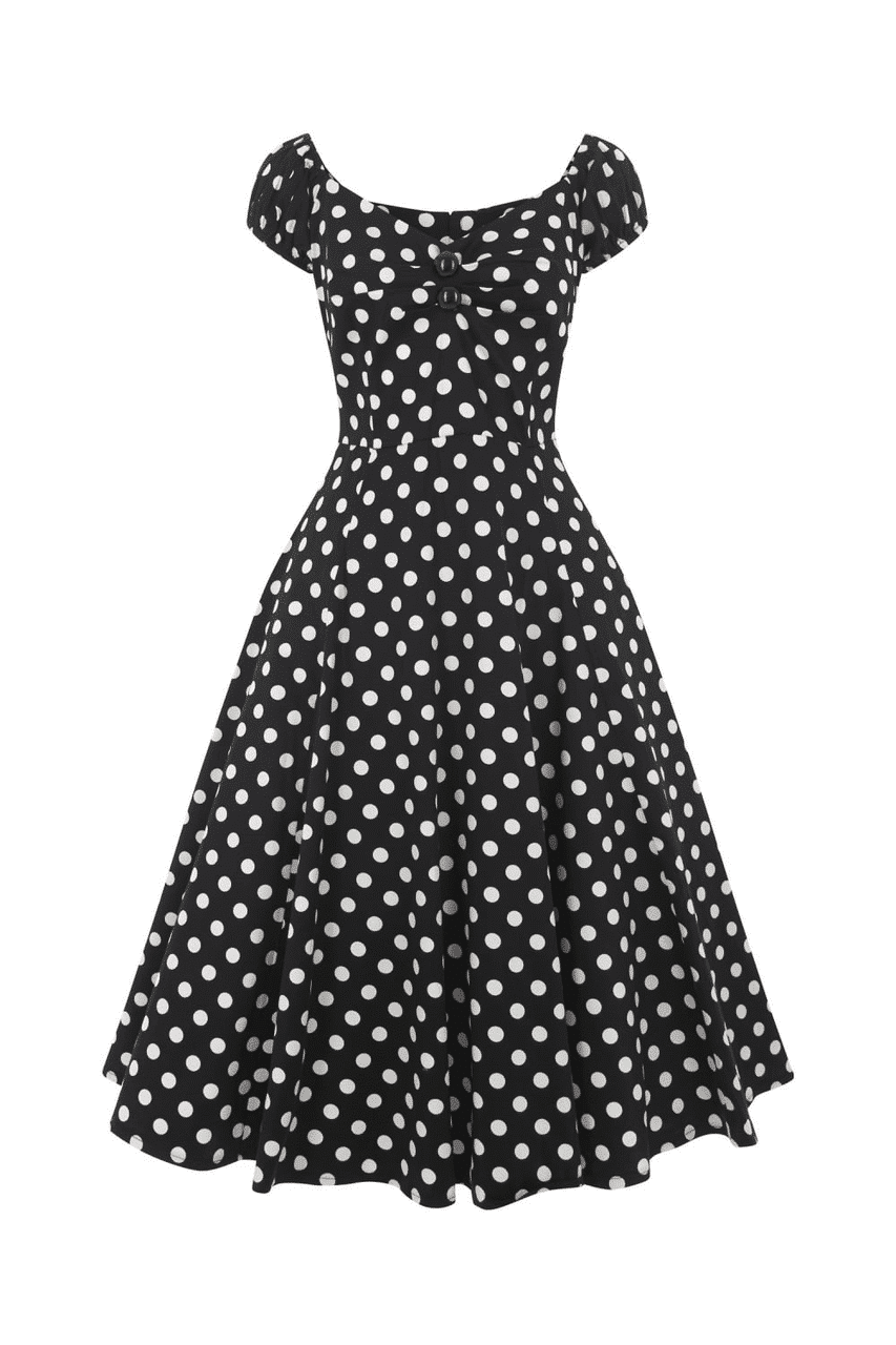 Collectif Kleid Dolores schwarz — Rockabilly Fashion Gheena GmbH
